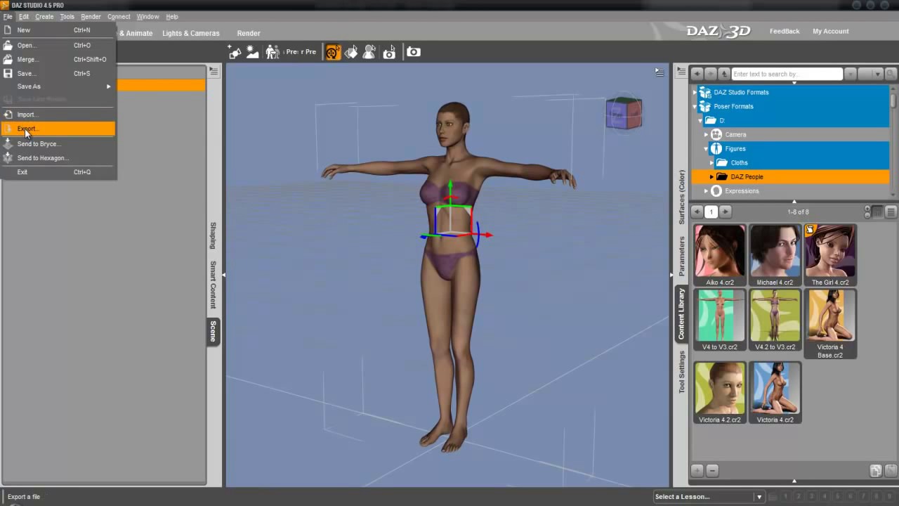 Daz3D export to 3ds max (.obj + Texture Atlas) Problems&Solutions part3 - YouTube