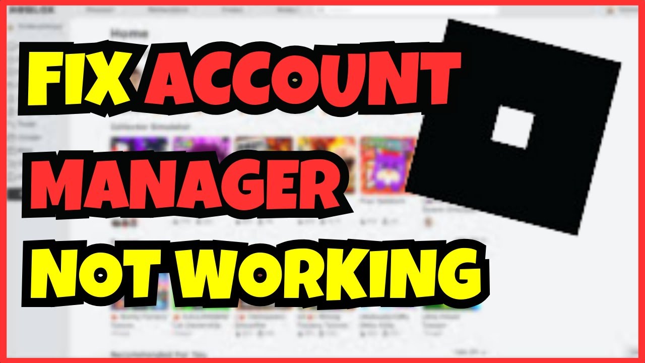How to FIX Roblox Account Manager: Corrupted Chromium Issue | Step-by ...