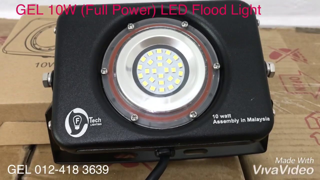 🔥GEL 10W (Full Power) LED Flood Light / Spot Light🔥 - YouTube