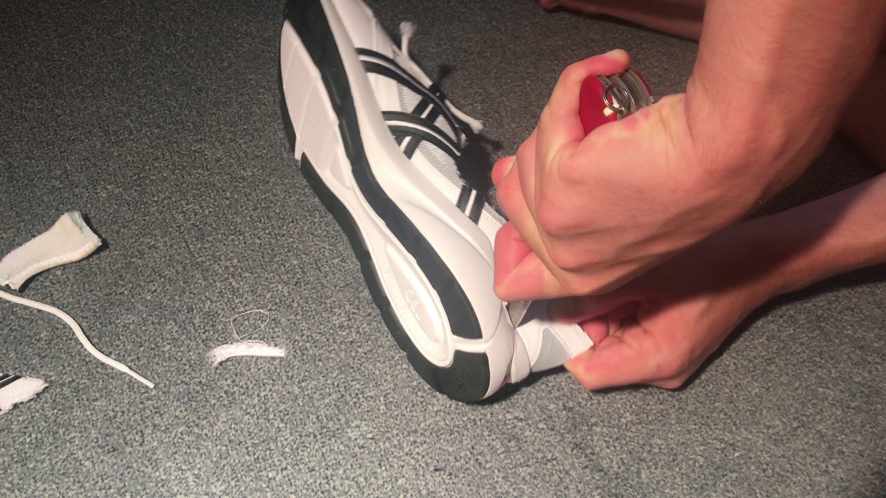 Destroying asics gel kayano 5.1 (part 1) - YouTube