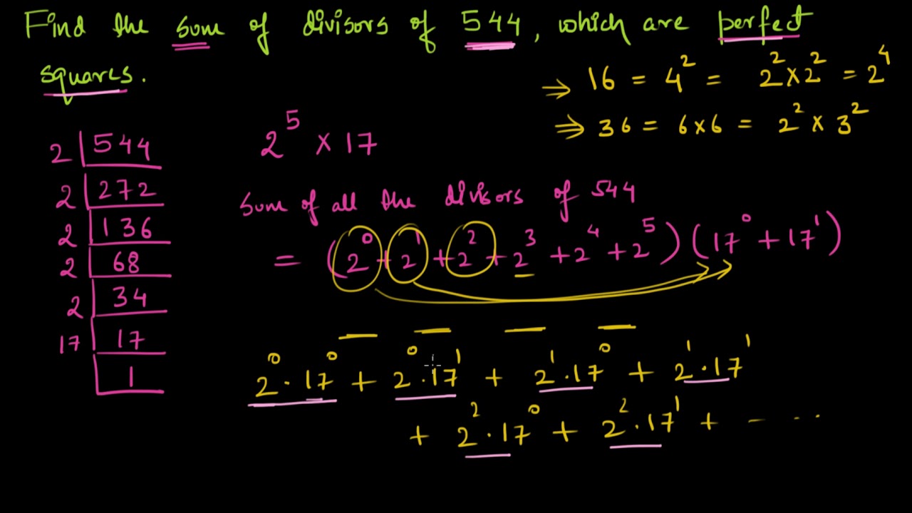 Sum Of Divisors Which Are Perfect Squares Divisibility Edugrab Sum Of Divisors Which Are Perfect Squares Divisibility Edugrab