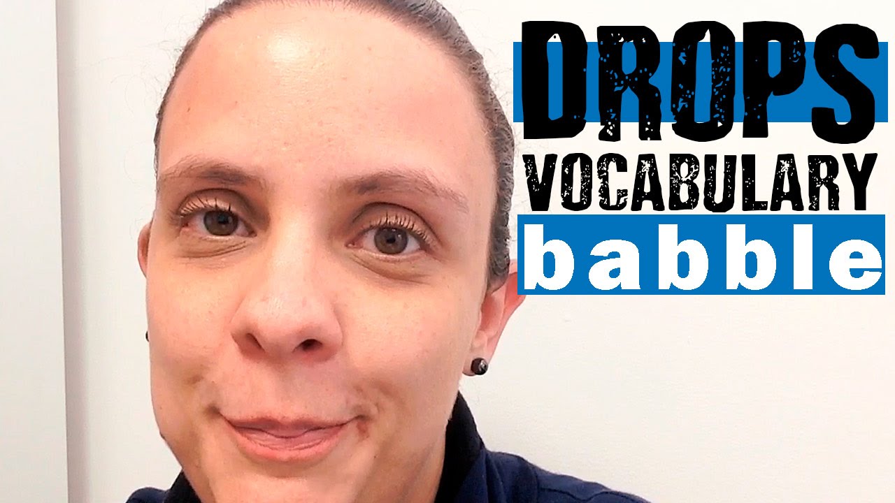 Vocabulário em inglês no Drops Vocabulary com a palavra babble # ...