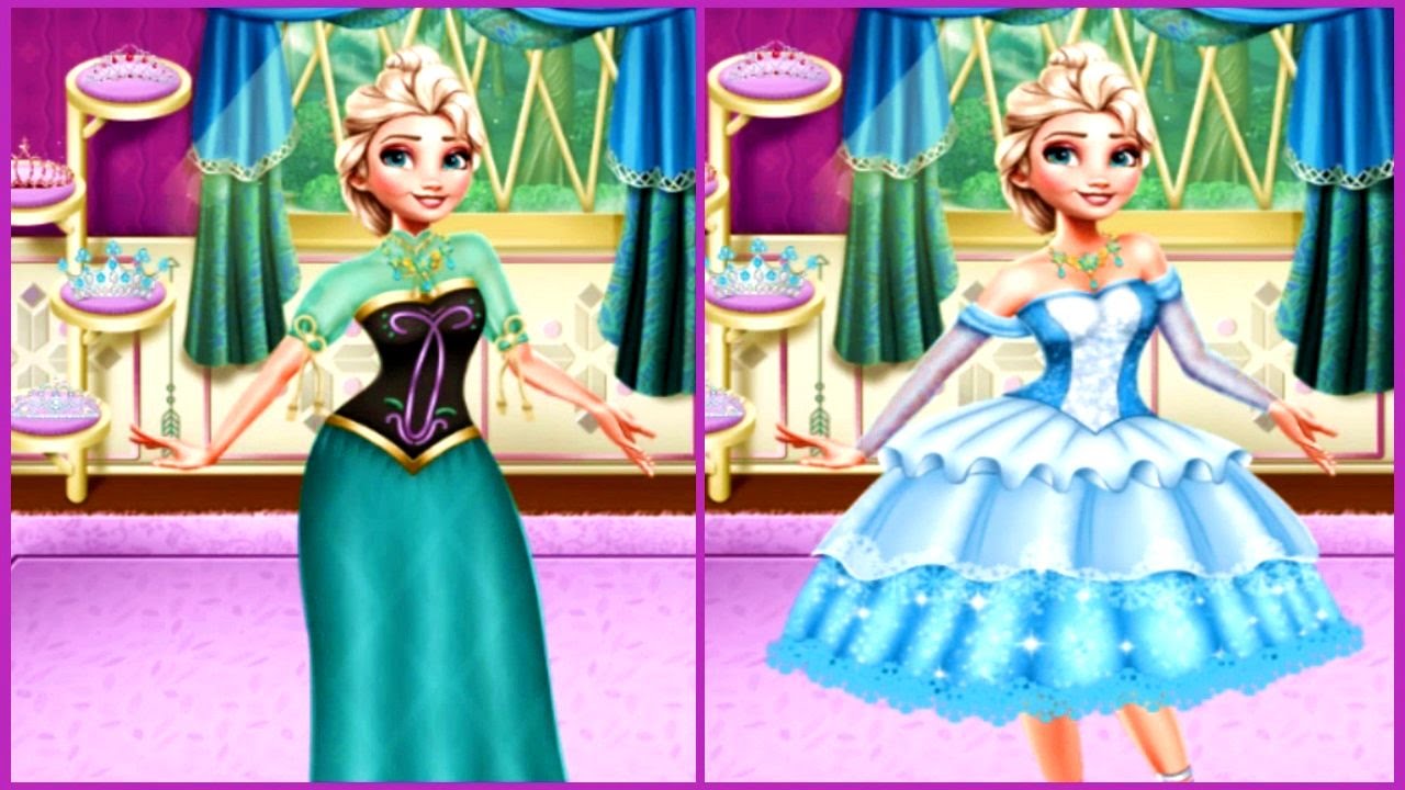 Elsa Coronation Ceremony-Let's Help Elsa Choose A Beautiful Dress And ...
