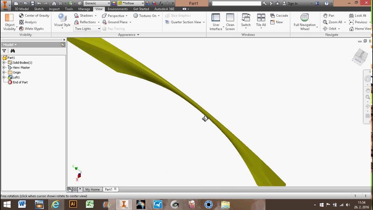 Loft Tutorial Autodesk Inventor - YouTube