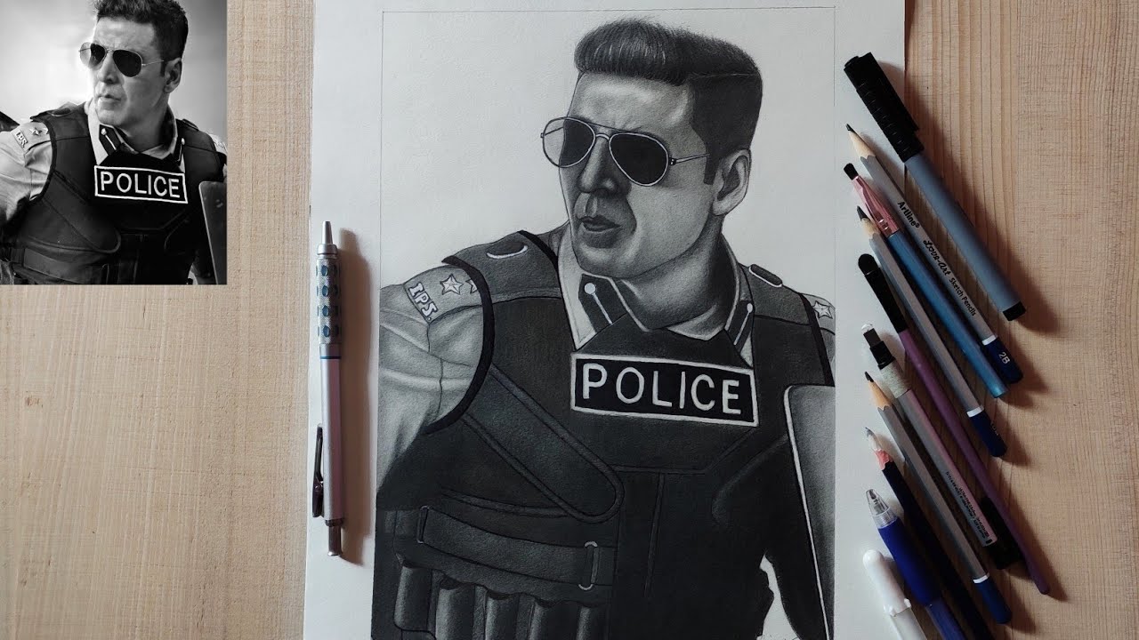 Akshay Kumar Drawing | Pencil sketch of Akshay Kumar || How to draw ...