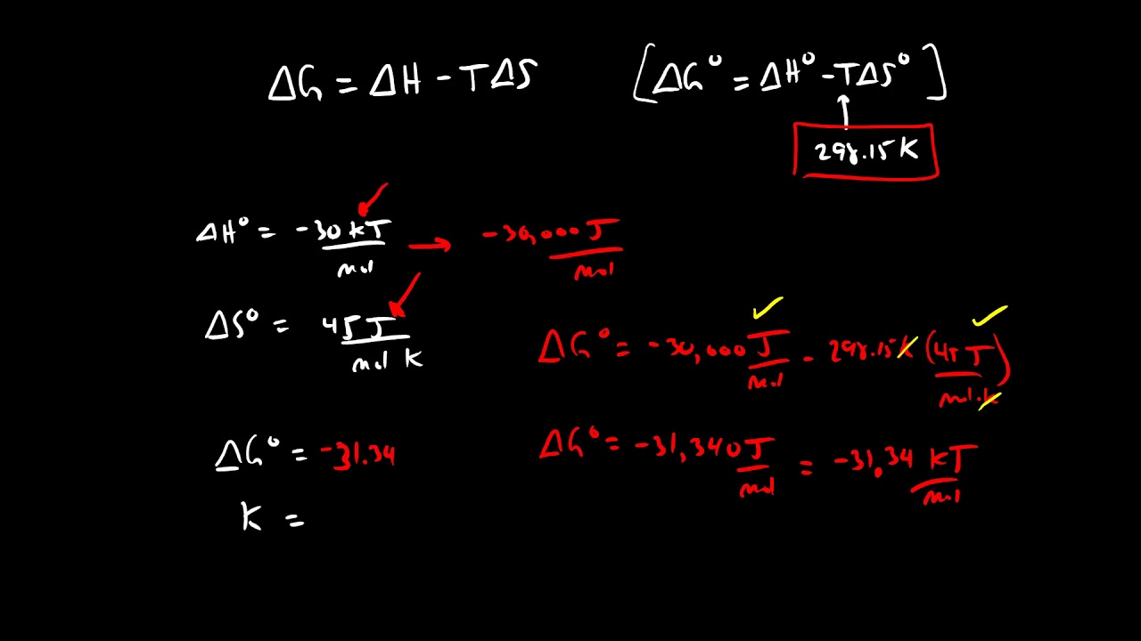 H and S calculations - YouTube