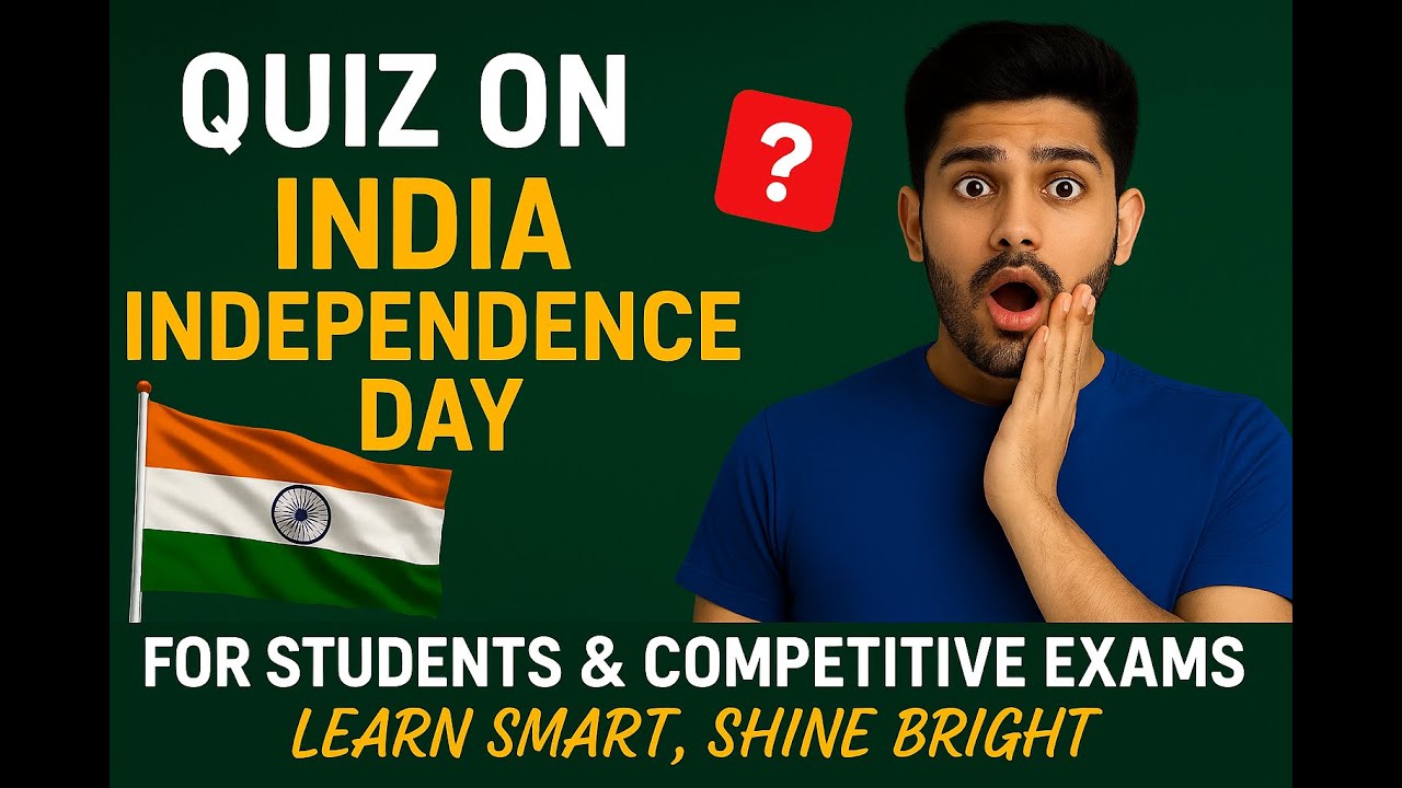 Top 20 MCQs on Indian Independence & Symbols English Quiz for August 15 ...
