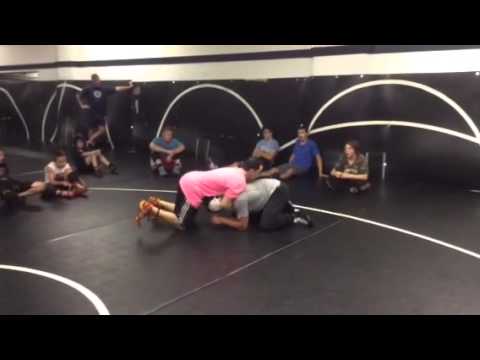 front headlock. proper lock. turn block and lock - YouTube