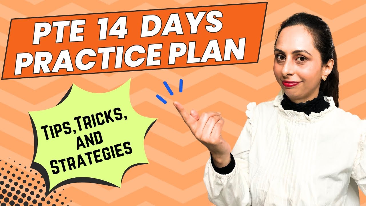 PTE 14 Day Study Plan | Tips, Tricks, Strategies | Target 90 Score in ...