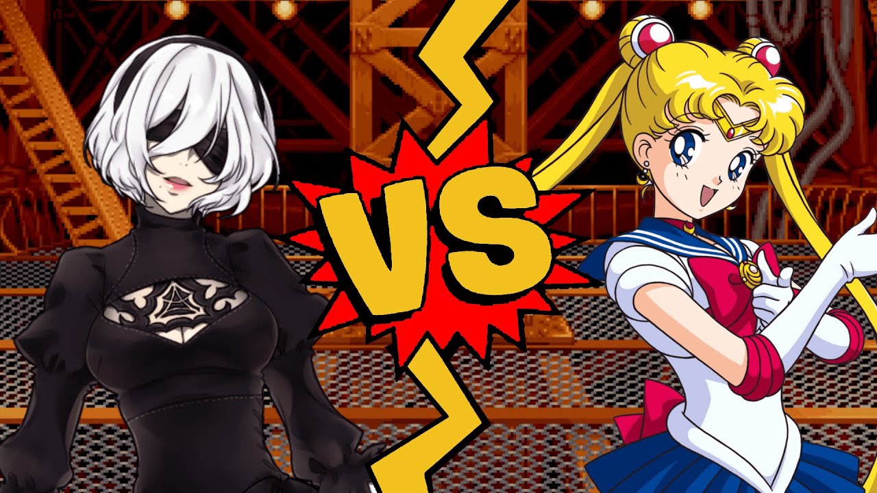 M.U.G.E.N Battles | 2B vs Usagi Tsukino | Nier: Automata vs Sailor Moon ...