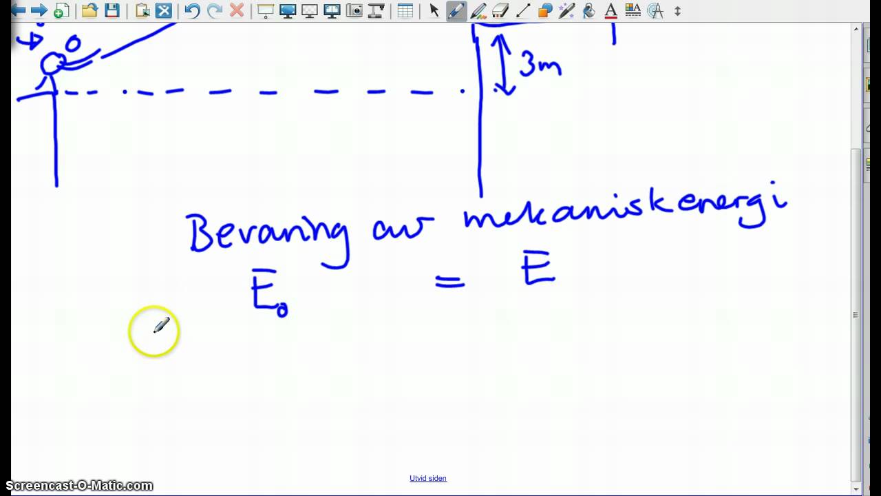 fysikk1_potensiell energi_mekansik energibevaring - YouTube