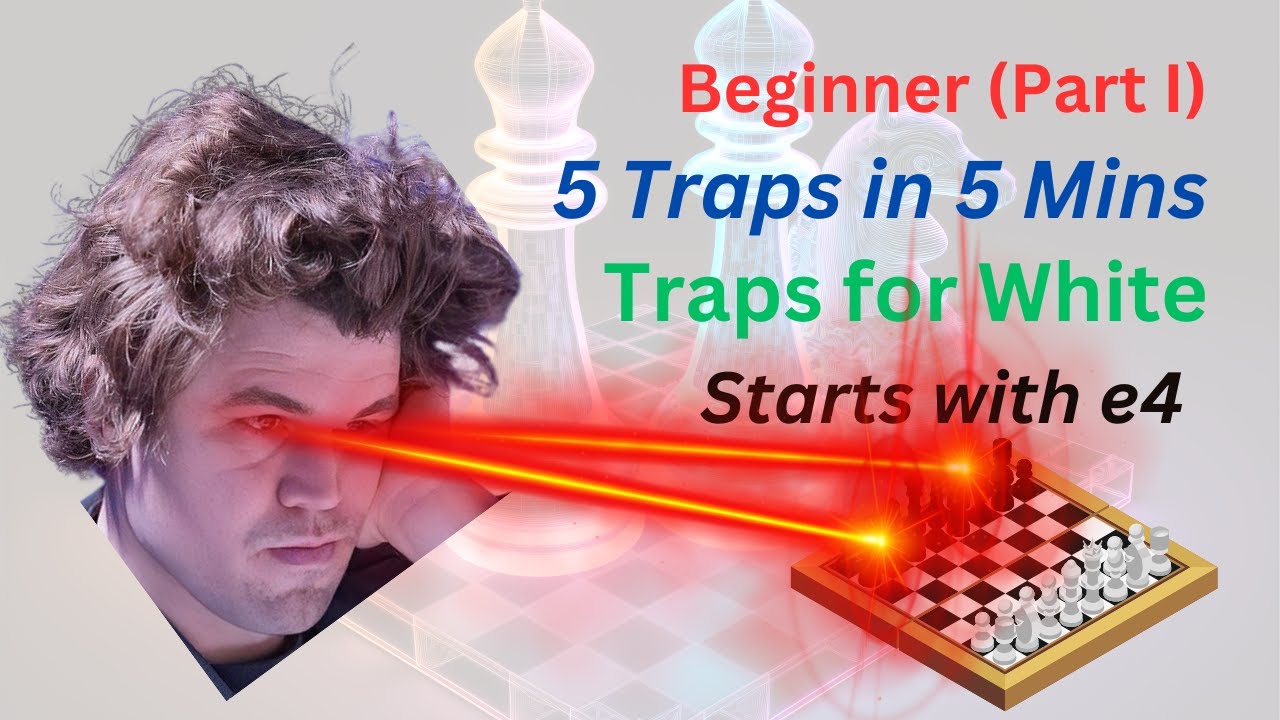 5 Traps in 5 Mins for White with e4 | Beginner - YouTube