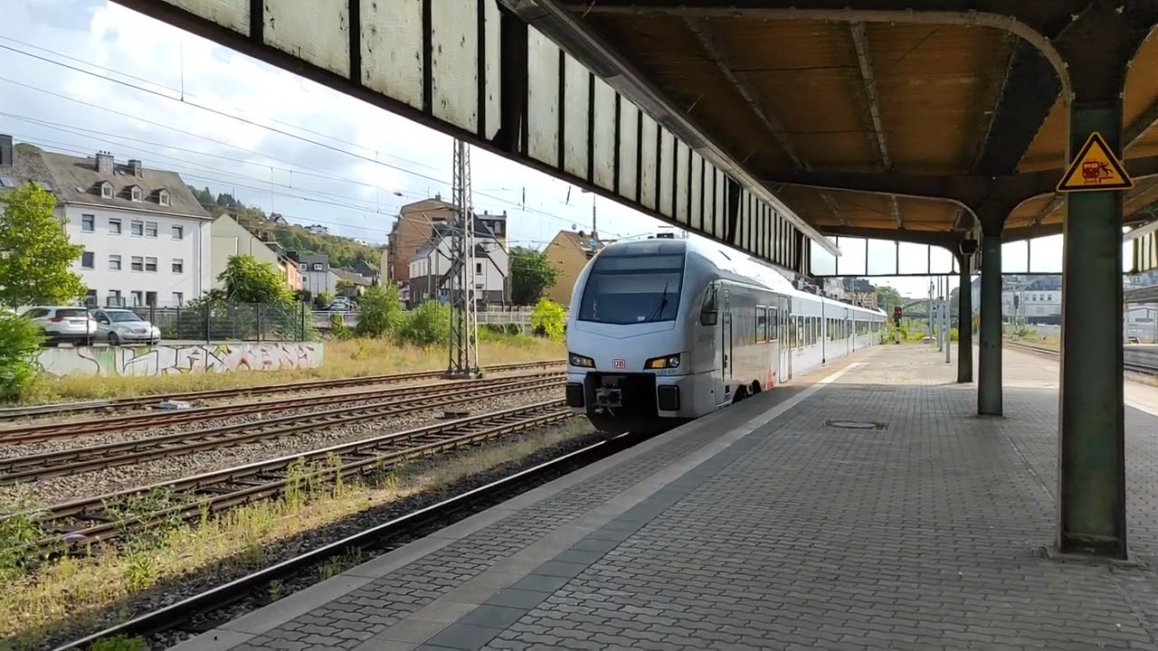 Trier HBF: Arrival of RE train to Koblenz HBF - YouTube
