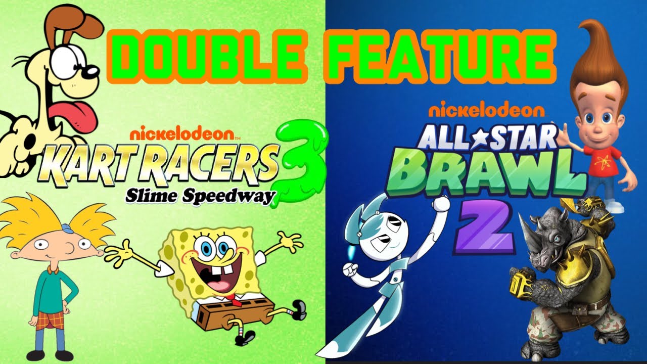 Double Feature Gaming Stream: Nickelodeon Kart Racers 3 & Nickelodeon ...