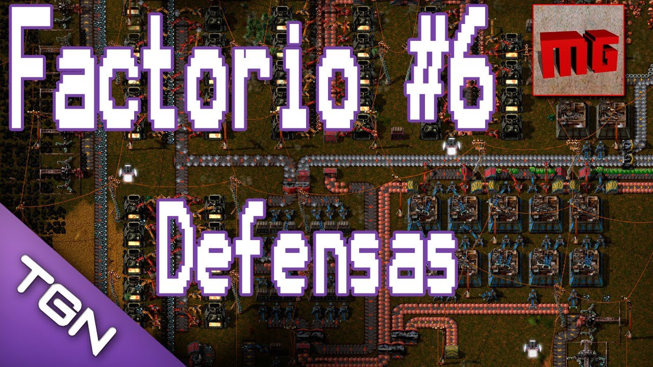 Factorio #6 - Defensas básicas. Español. - YouTube