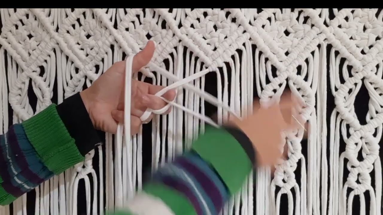 Tutorial Cortina en Macramé N°42. Macramé Curtain Tutorial. Tutoriel de ...
