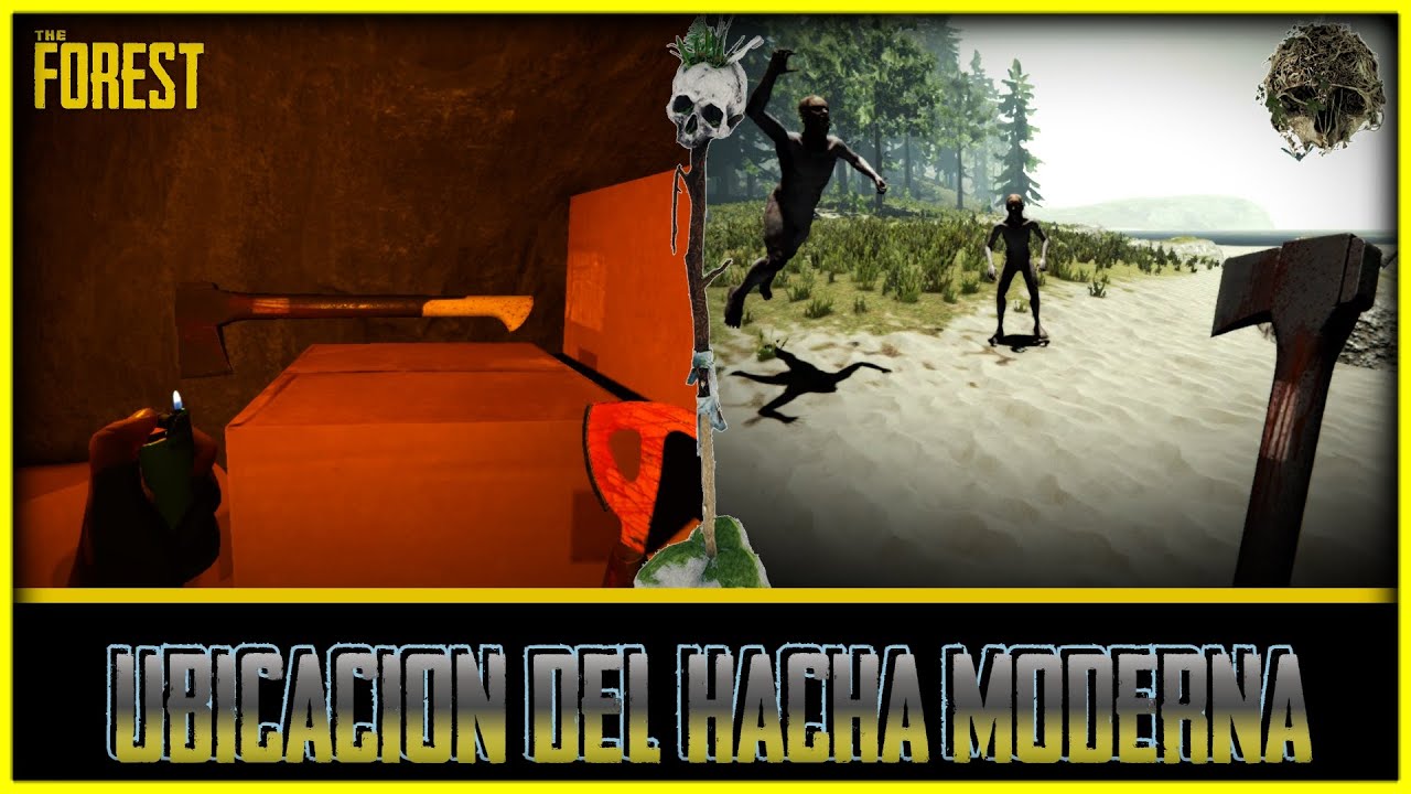 ¿Como Conseguir el Hacha Moderna? | The Forest | Todos las Armas ...