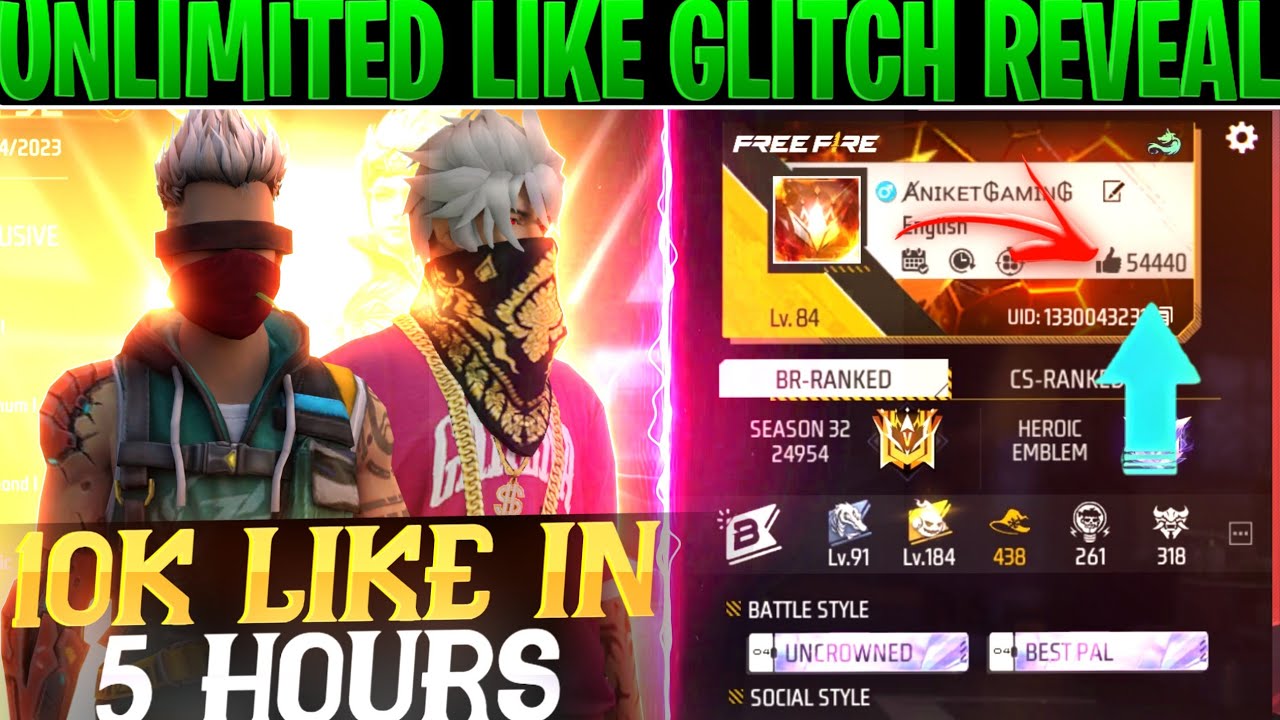 FREE FIRE LIKE PUSH GLITCH | FREE FIRE CRAFTLAND LIKE GLITCH | FREE ...