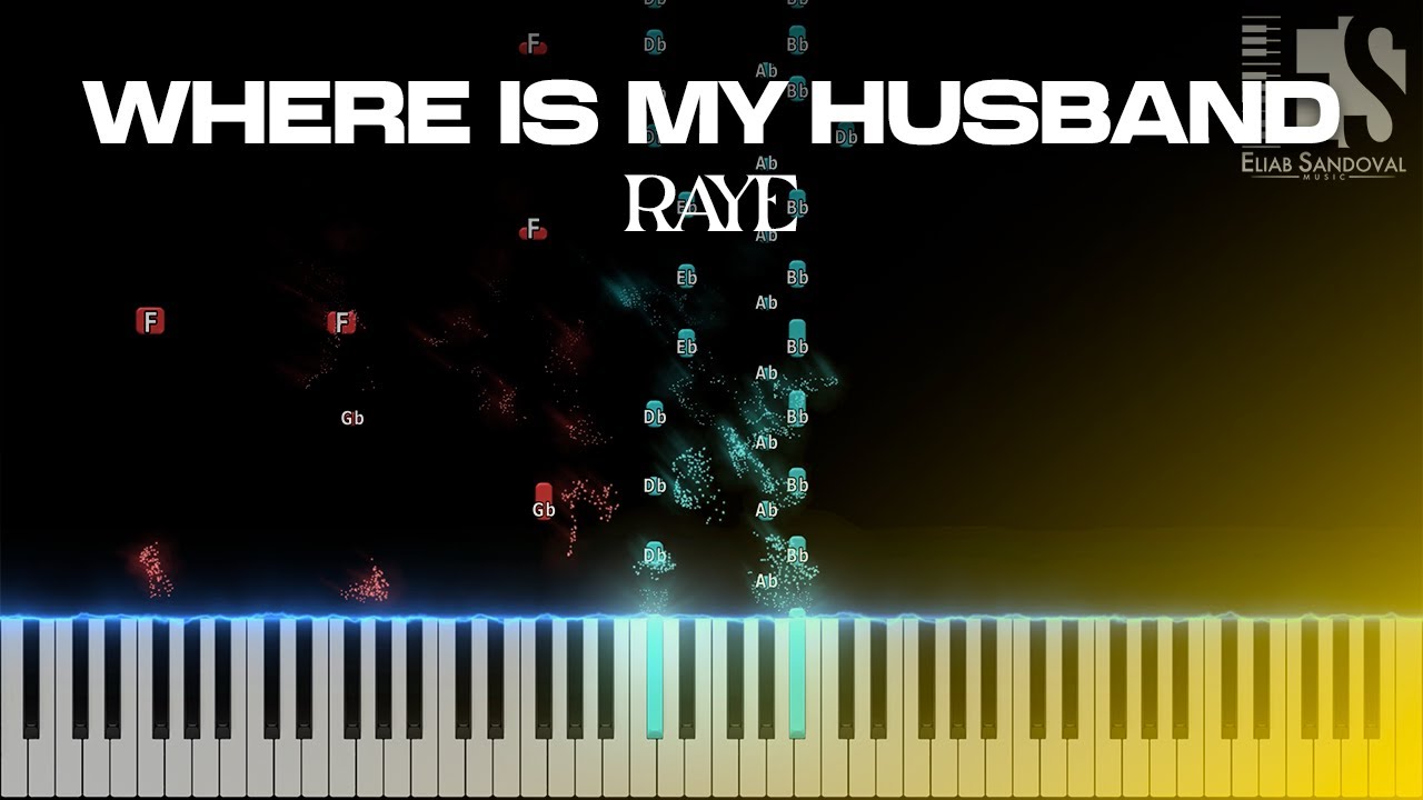 WHERE IS MY HUSBAND! - RAYE (Piano Tutorial) | Eliab Sandoval - YouTube