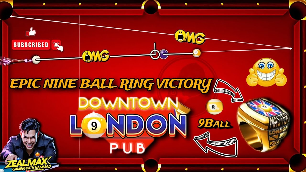 DOWNTOWN LONDON PUB Ring Done-9Ball pool|Zealmax Gaming with Hammad ...