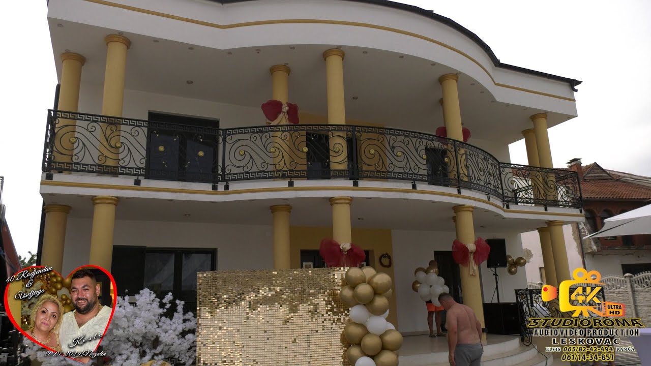 40 RODJENDAN KOSTA I USELJENJE PART1 20.07.2024.NEGOTIN STUDIO ROMA ELVIS 4K LESKOVAC - YouTube