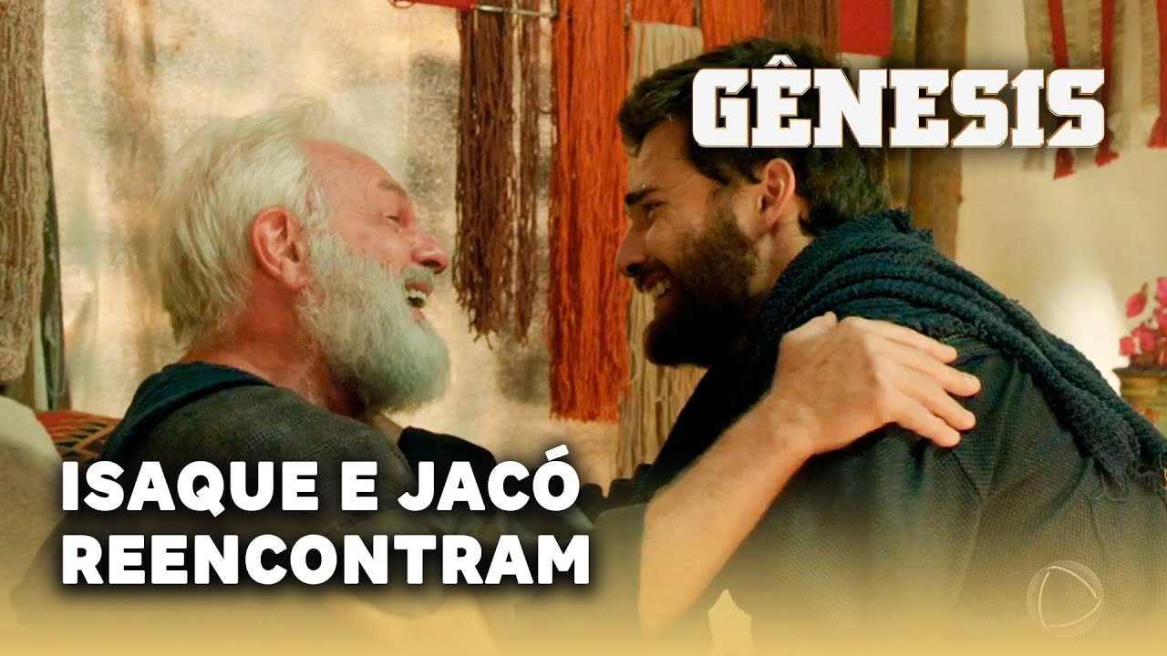 NOVELA GÊNESIS: Emocionante reencontro de Jacó e Isaque - YouTube
