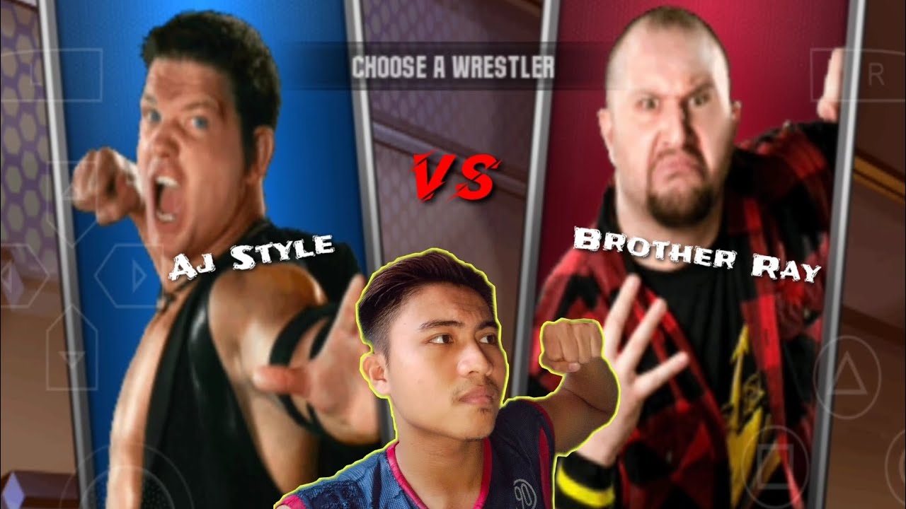 Tna Impact Aj Style Vs Brother Ray!!! Game Ppsspp #gamepsp #trending # ...