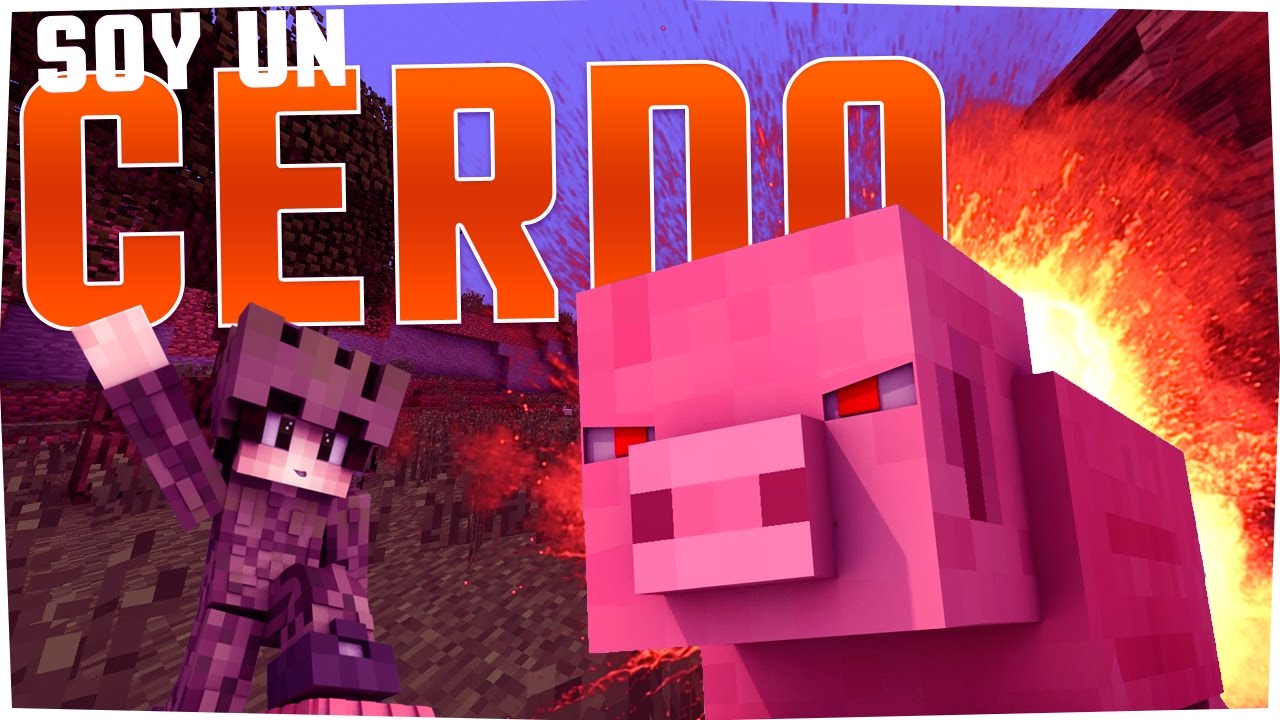 COMO SER UN CERDO EN MINECTAFT SIN MODS | Minecraft MiniGames - YouTube
