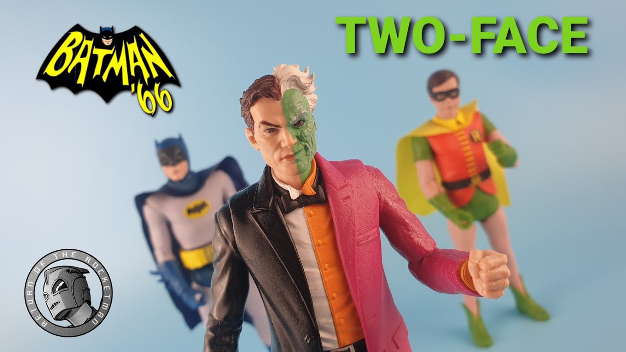 Two-face Mcfarlane Batman 66 action figure unboxing review - YouTube