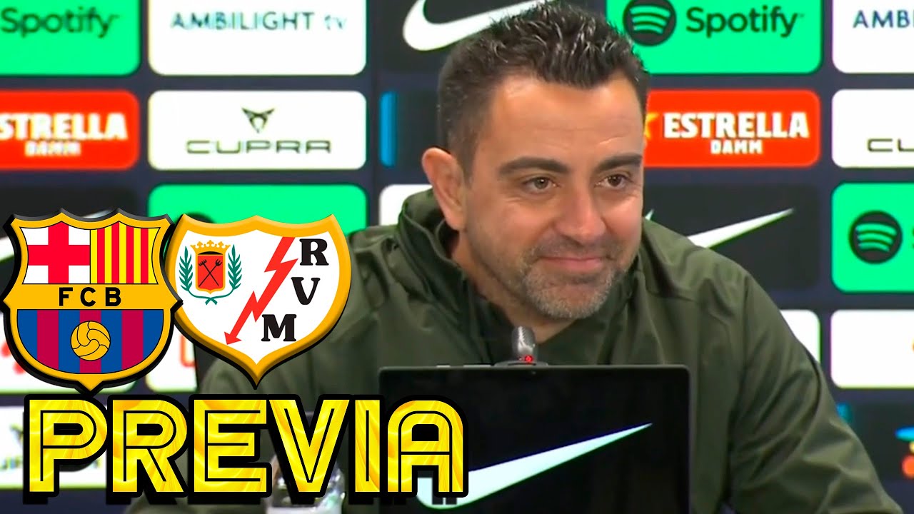 RUEDA PRENSA XAVI: FC BARCELONA v RAYO VALLECANO - YouTube