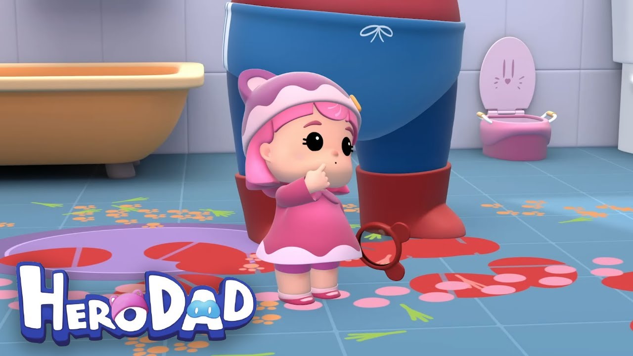 Who made all these footprints? | Hero Dad | Animated show for Kids | 1 ...