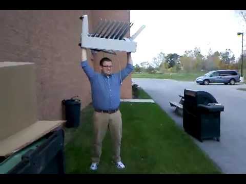 Breaking a giant printer part Office Space style. Printer Explosion ...