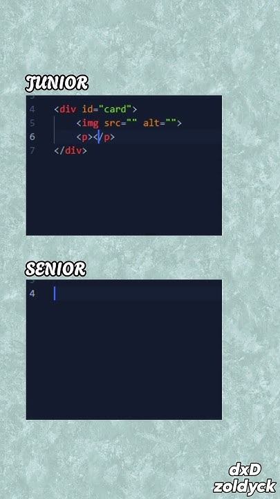 Junior Vs Senior Web Developer #coding #programming #htmlcssjavascript - YouTube