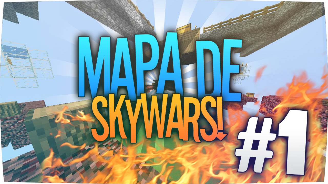 MAPA DE SKYWARS NETHER! | Mapas Para MinecraftPE 0.12.0 - 1.12.1 - YouTube