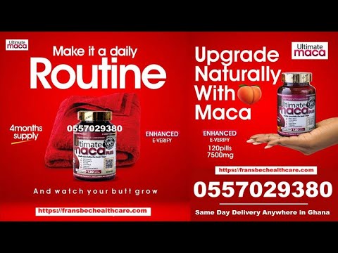 Where to buy Ultimate Maca Pills in Ghana | 0557029380 - YouTube