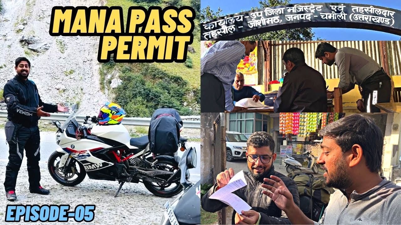 HOW TO GET MANA PASS PERMIT (INDIA-CHINA BORDER) | MANA PASS ON BMW ...