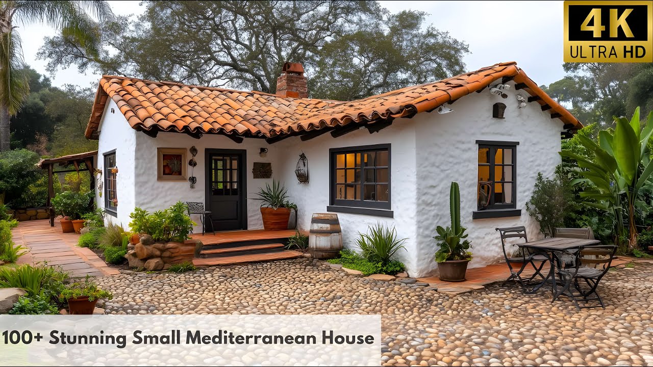 Beautiful Small Mediterranean House with Stunning Courtyard - YouTube