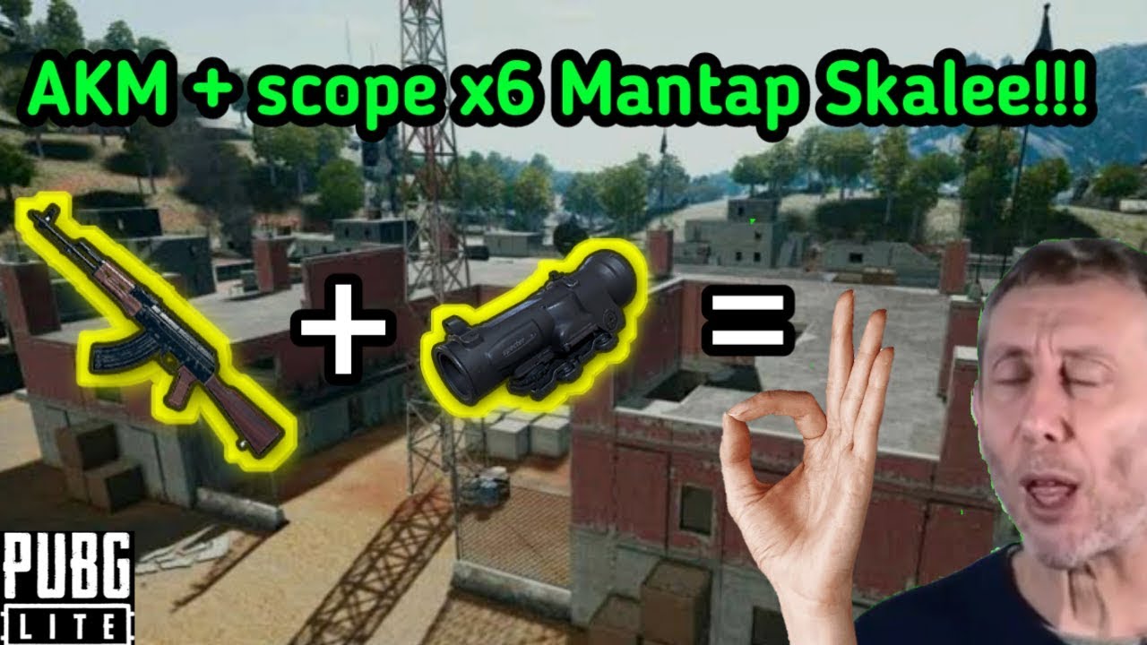 AKM + Scope x6 Recoilnya OverPower? - PUBG Lite PC Indonesia - YouTube