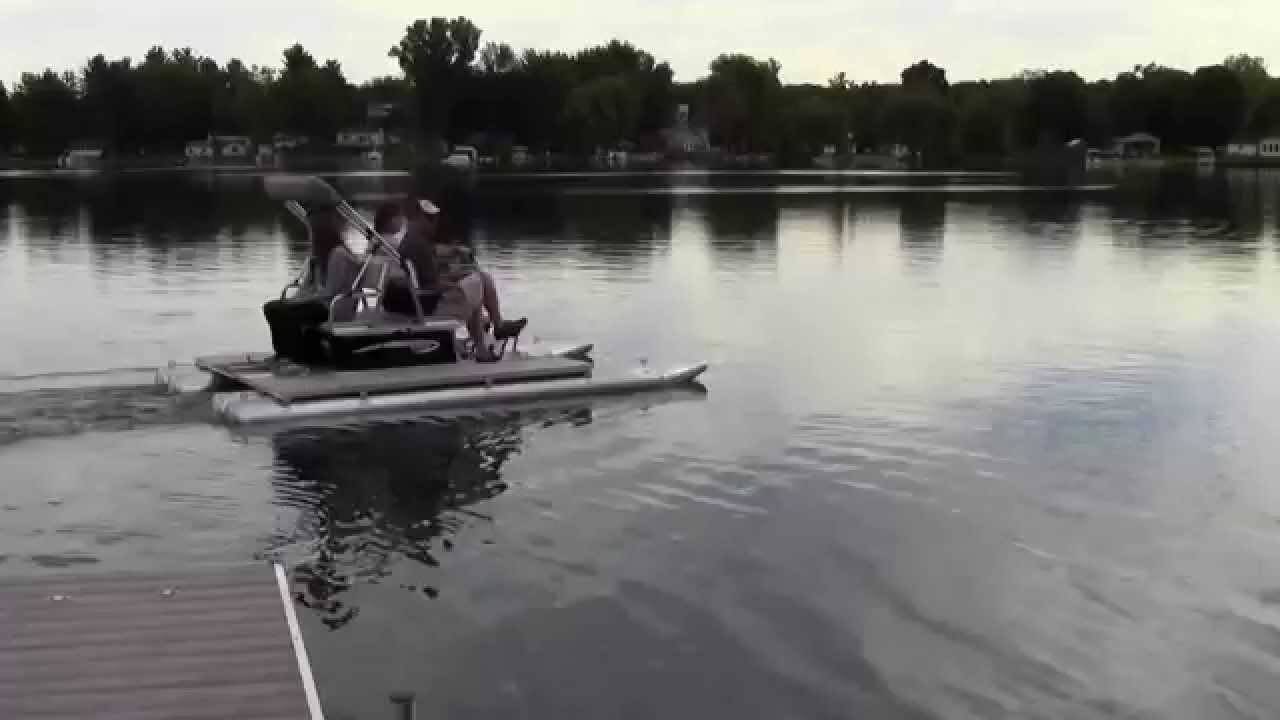 2016 PK4400 4-Person Paddle Boat - YouTube