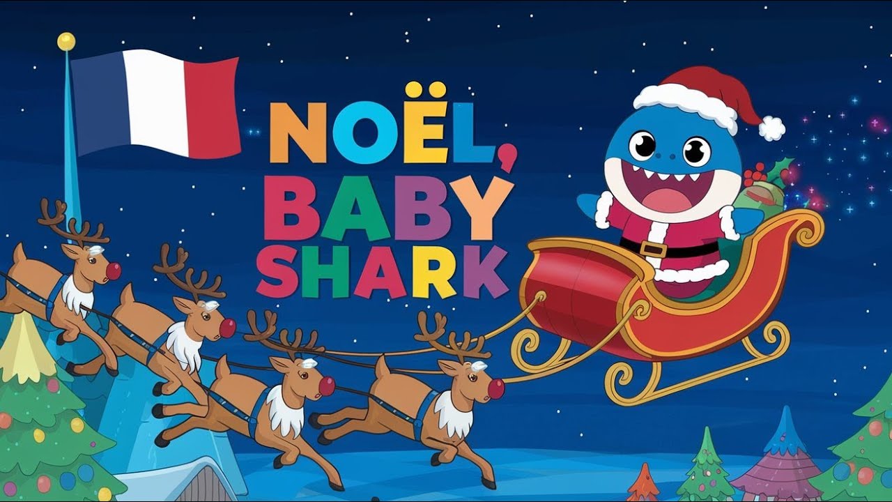 Baby Shark Noël 🎅 – Le rythme amusant qui fait sourire !🎵 bébé requin 🧒 ...