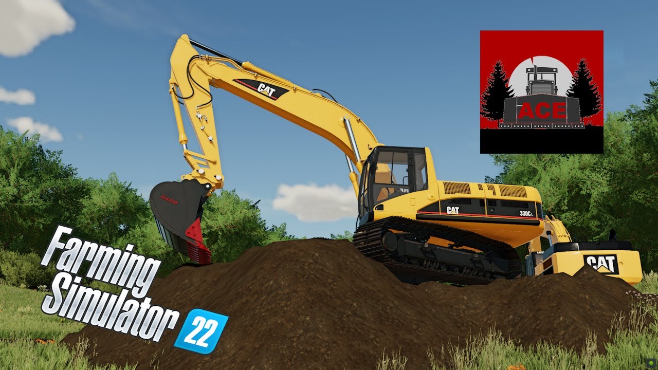 Farming Sim 22 | Moving some more dirt with the old iron | EP.2 - YouTube