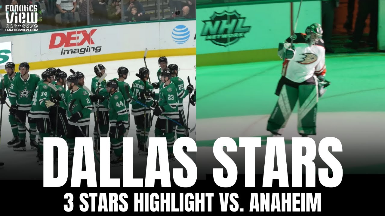 Emergency Goalie Tom Hodges Gets 3rd Star in Dallas Stars vs. Anaheim ...