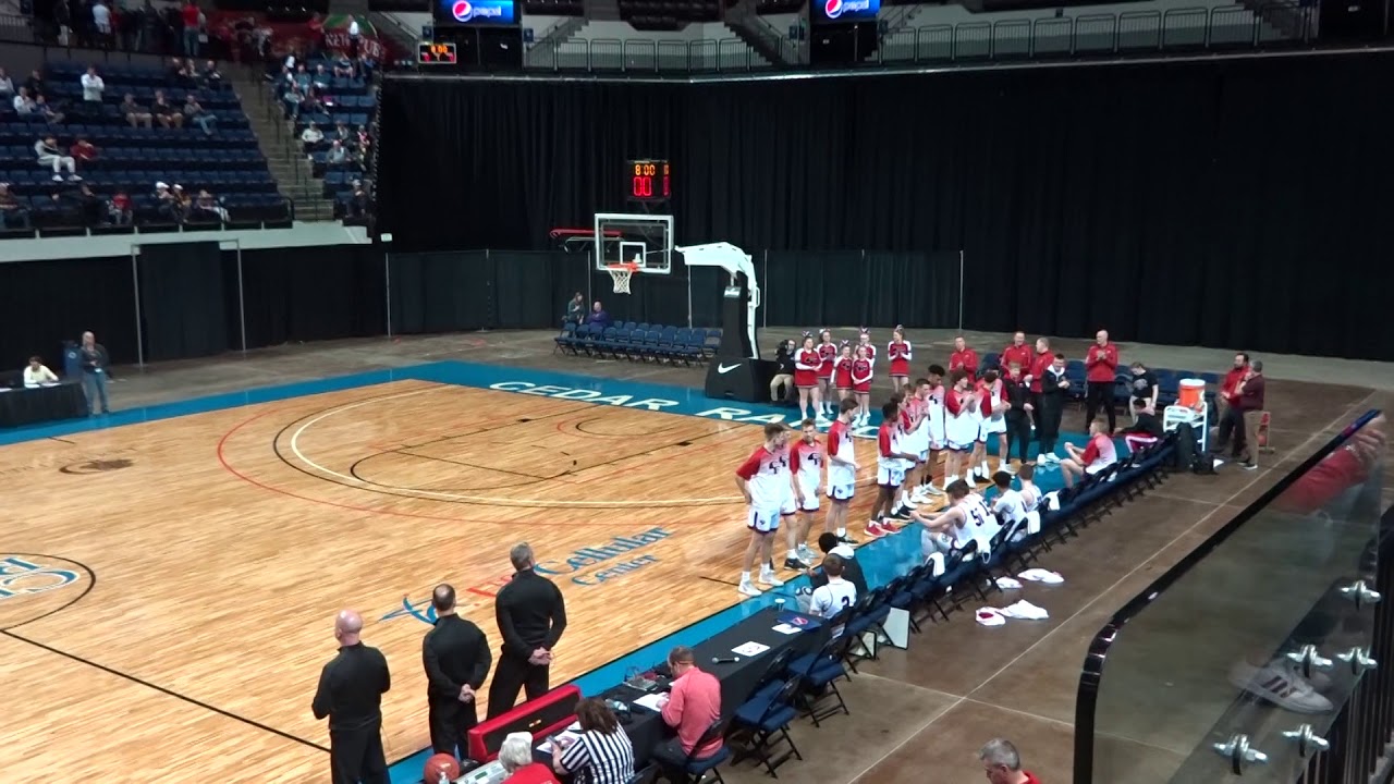 THE CEDAR FALLS TIGERS BEAT THE DUBUQUE HEMPSTEAD MUSTANGS, 51 TO 44 ...