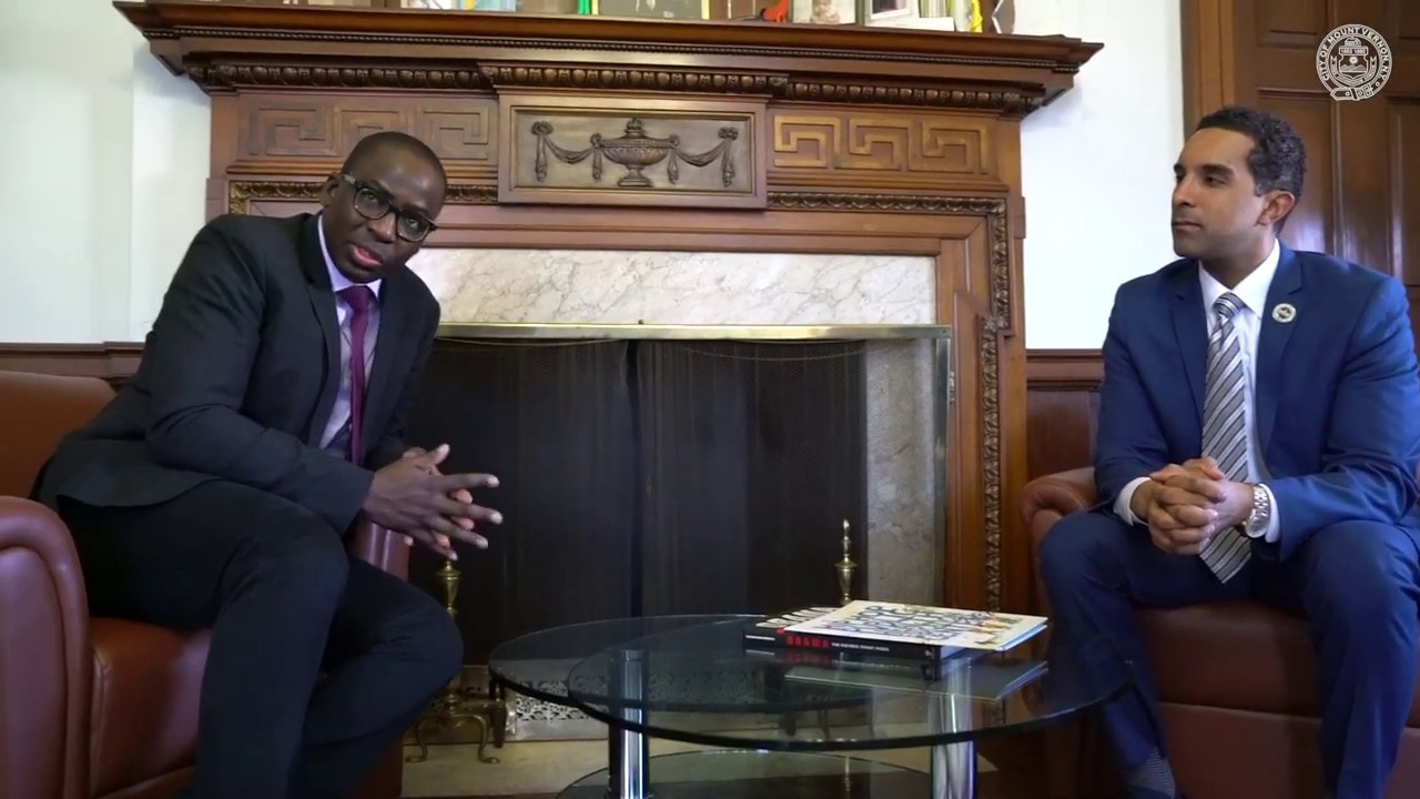 Mayor Richard Thomas Meets Dr. Olajide A. Willams - YouTube