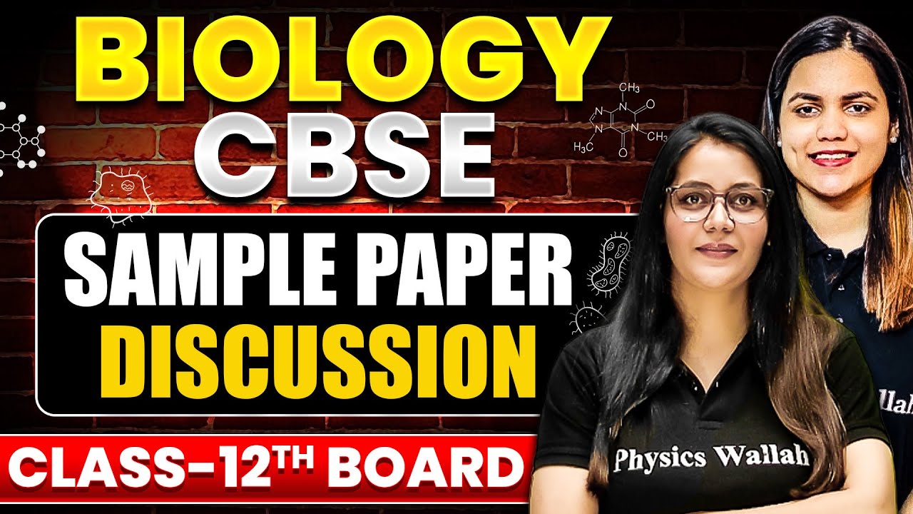 BIOLOGY CBSE Sample Paper Discussion | Class 12th BOARD 2024 - YouTube