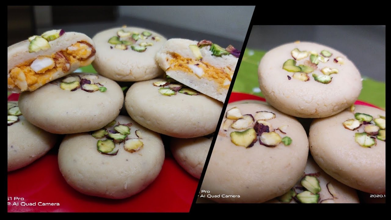Dry Fruit Stuffed Peda. मावा पेडा. - YouTube