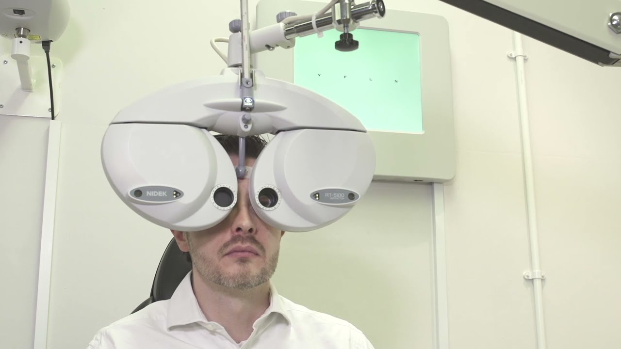 Nidek RT 5100 - Training Video 4 - Conducting Refraction - YouTube