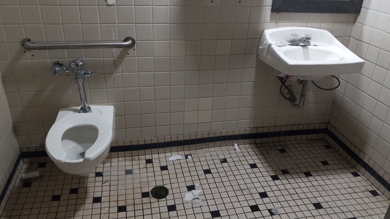 Chevron Men's Restroom - YouTube