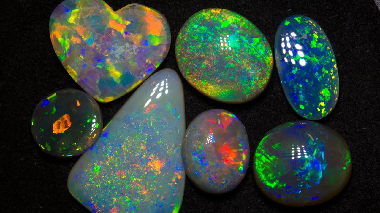 I polished the gem opals from the Live in time - YouTube