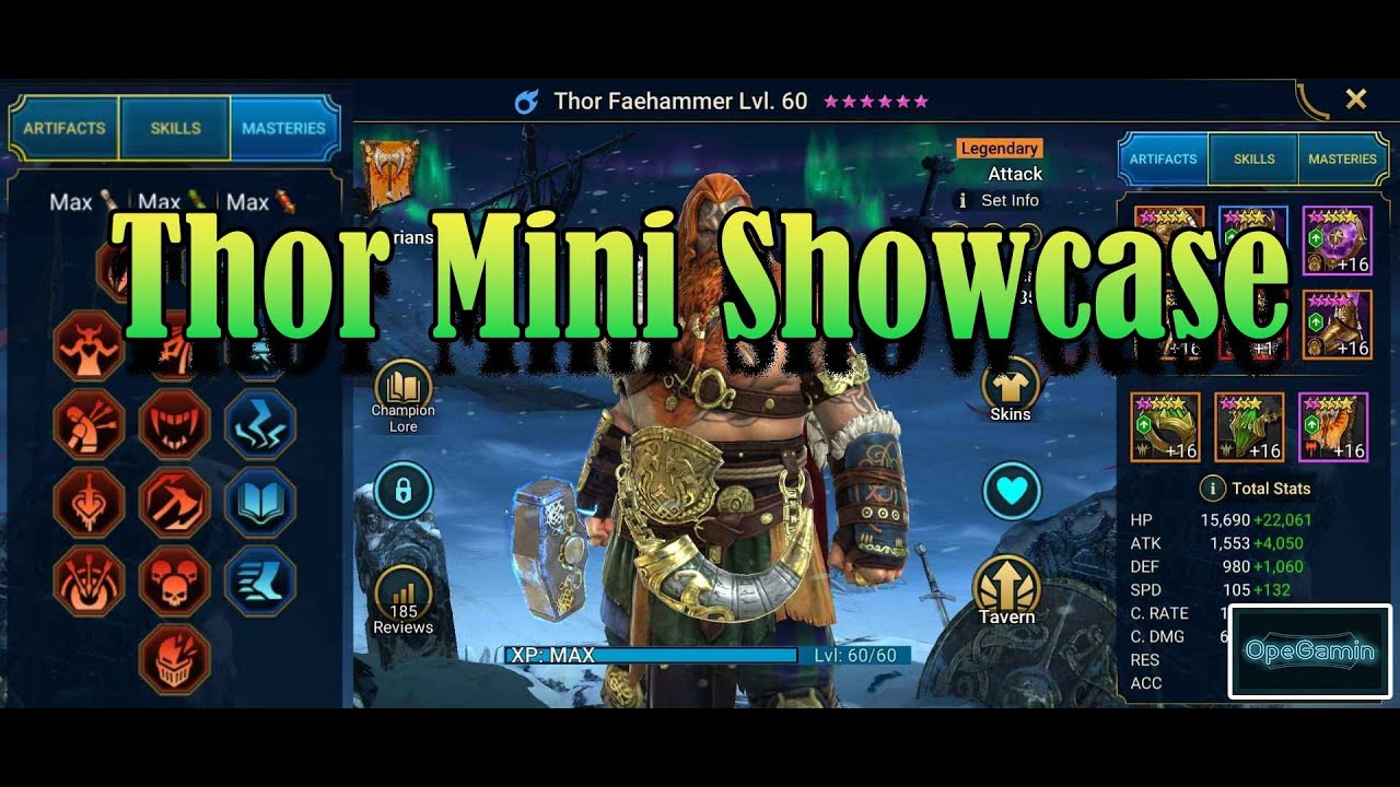Thor Faehammer mini Showcase [Raid: Shadow Legends] - YouTube